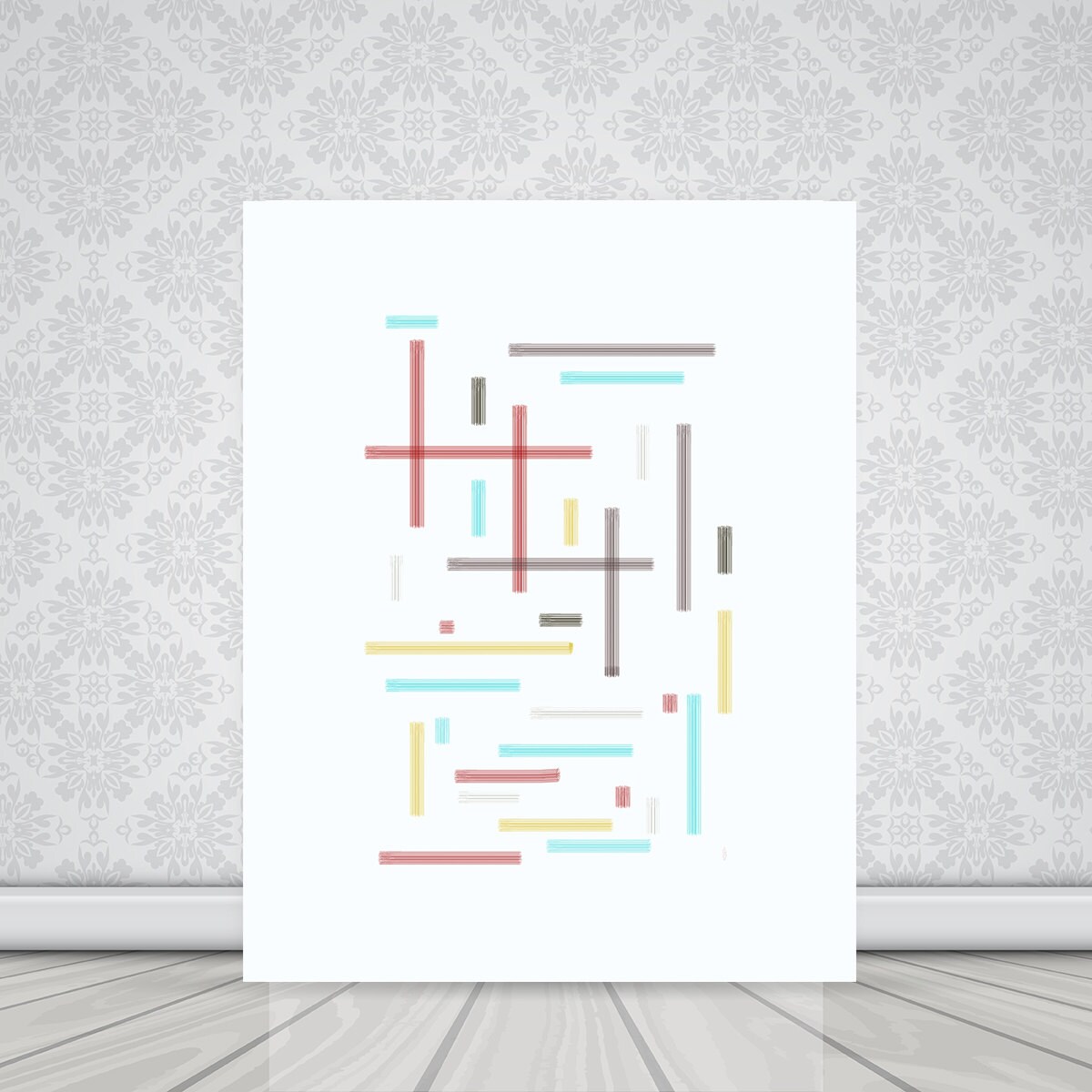 Minimalist Poster, Gift, Stripes, Printable Poster, Instant Download ...
