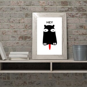 Hey Print, Hey Print, Minimalist Poster , Wall Art Print ,fashion ...