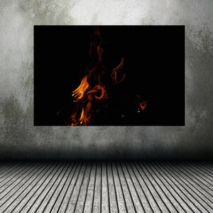Minimalist Art, Fire Art, Fire Photography, Abstract Art Work, Wall Art ...