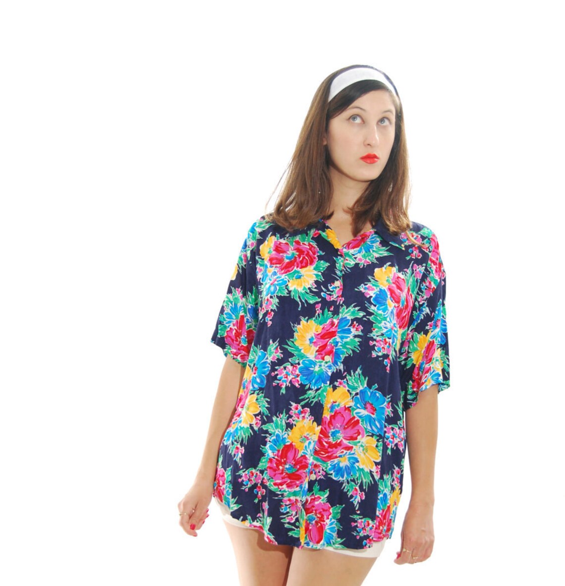 70s Blouse.black Blouse.elegant Vintage Blouse.70's Blouses.mix Color ...