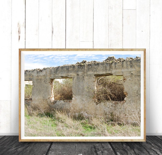 Concrete Wall Photography, Wall Art, Photos, Gift , Rustic Wall ...