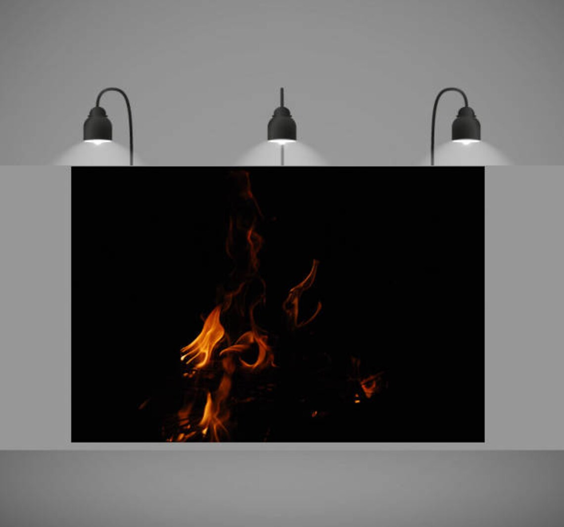 Minimalist Art, Fire Art, Fire Photography, Abstract Art Work, Wall Art ...