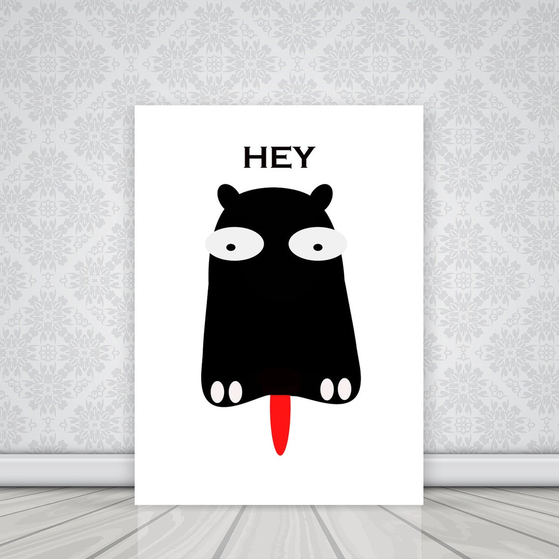 Hey Print Hey Print Minimalist Poster Wall Art Print - Etsy