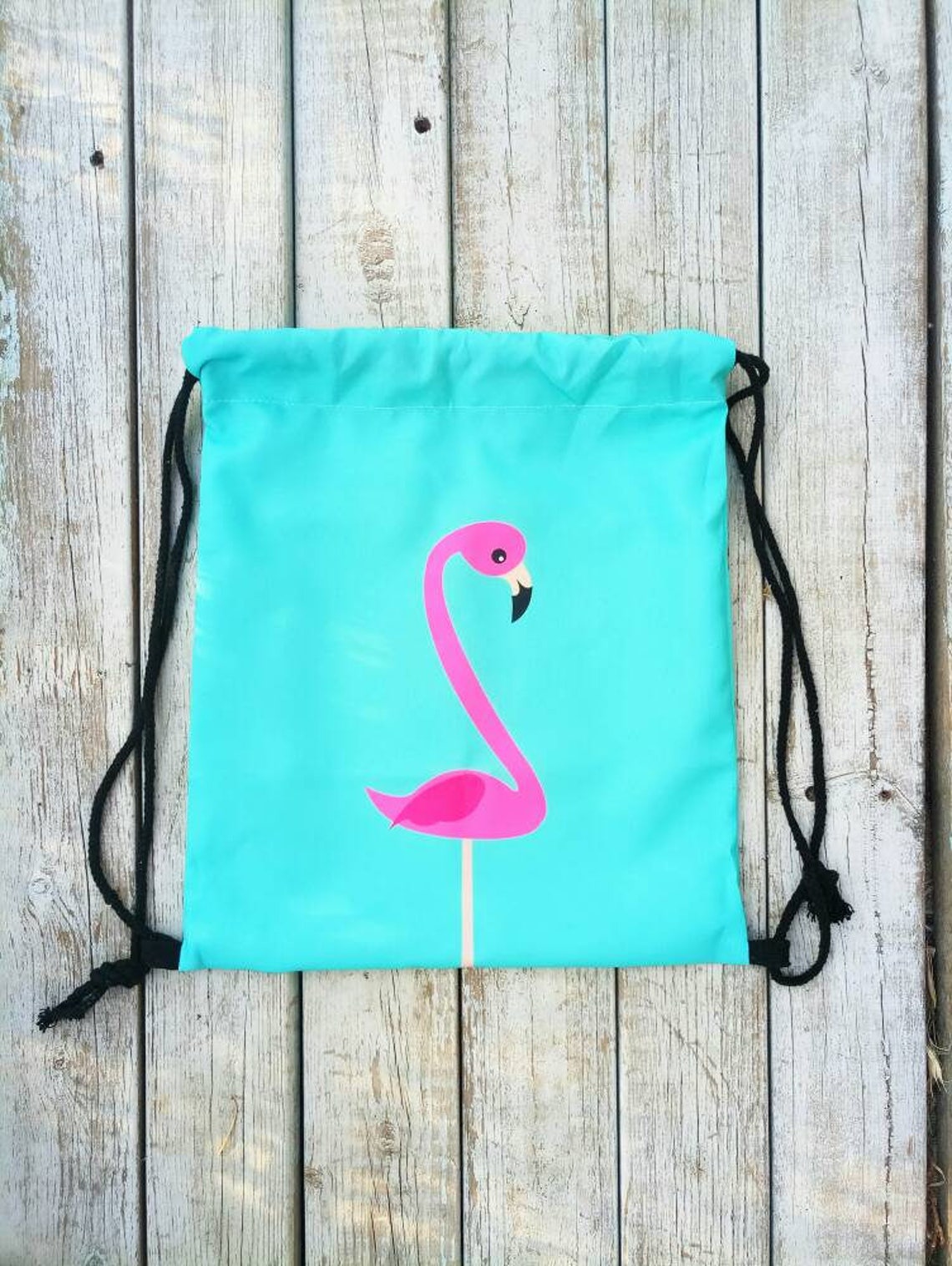 Flamingo Bag Backpack Fabric Backpack Light Blue Backpack - Etsy