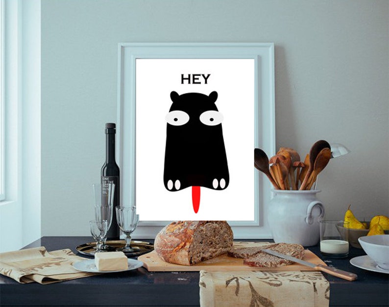 Hey Print Hey Print Minimalist Poster Wall Art Print - Etsy