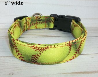 Softball Dog Collar - Etsy