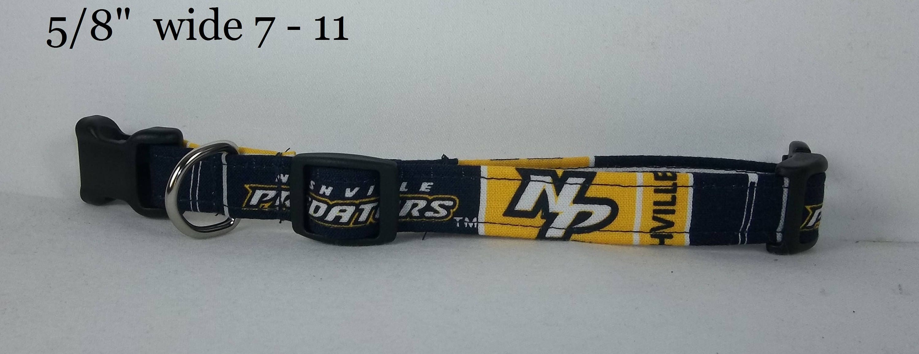 Nashville Predators Dog Collar custom made by Terri's Dog | Etsy