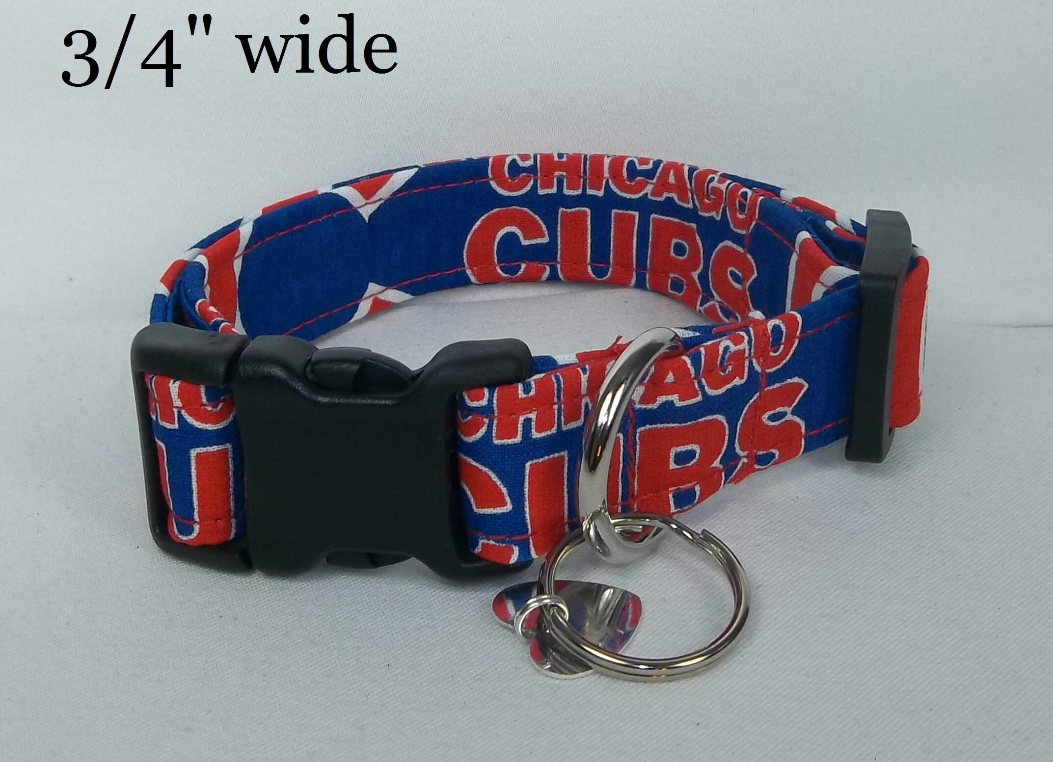 Chicago Cubs Dog Collar custom made by Terri's Dog Collars | Etsy