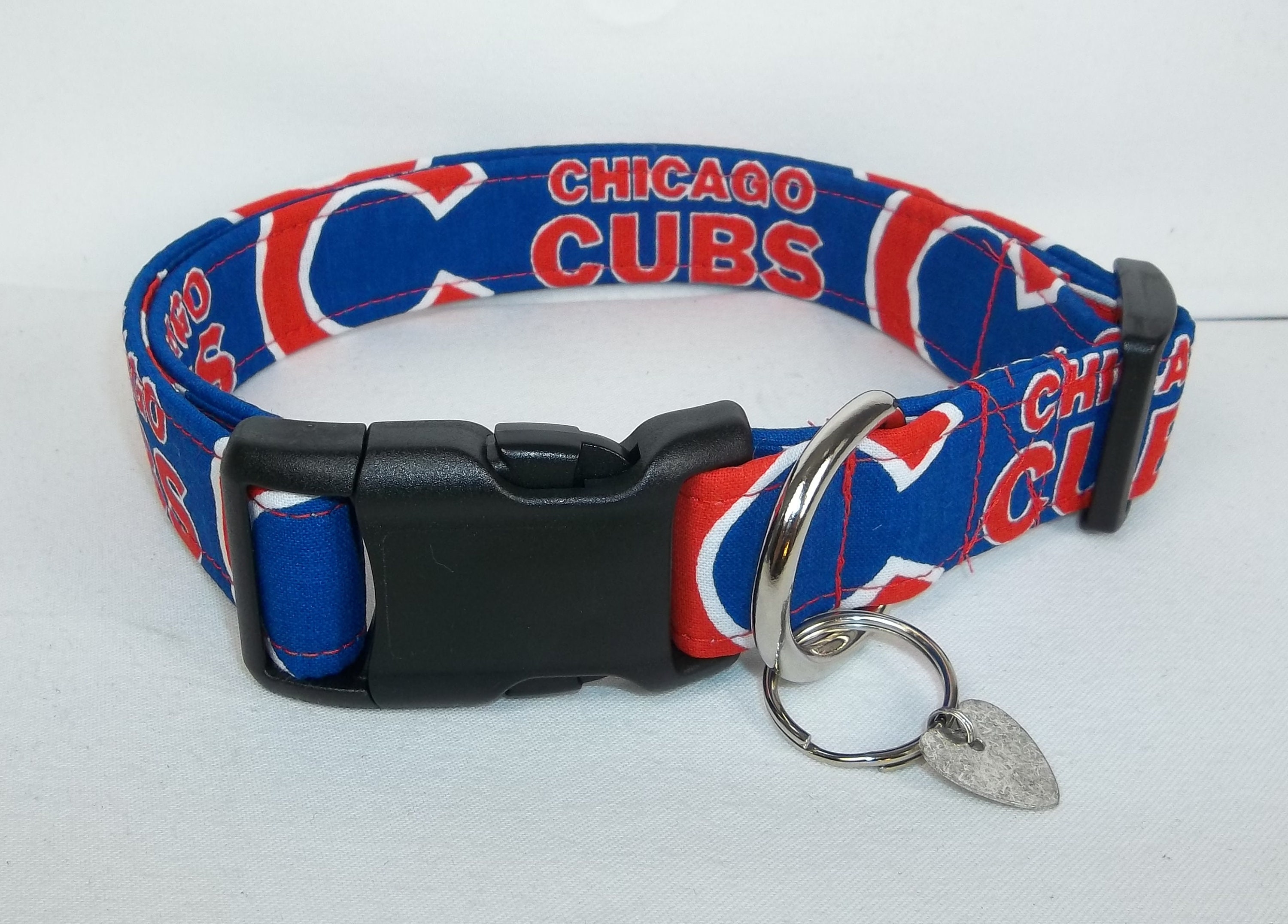 Chicago Cubs Dog Collar custom made by Terri's Dog Collars | Etsy