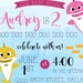 Baby Shark Doo Doo Doo Doo Doo Doo Birthday Party Invitation | Girl ...