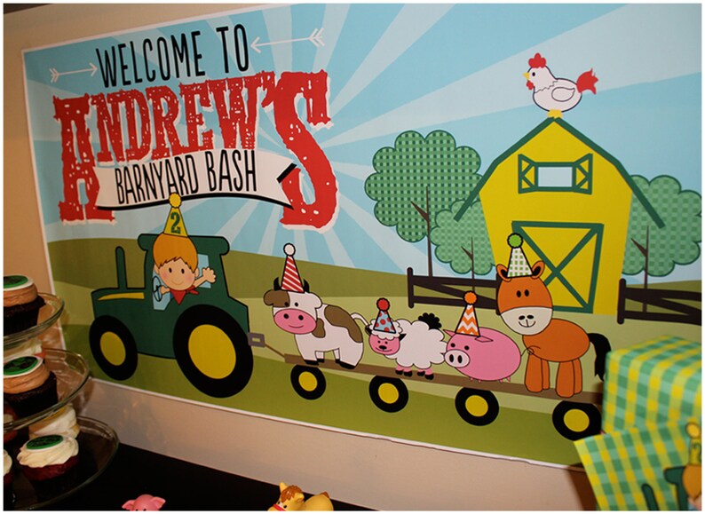 Barnyard Bash Birthday Party Set | PERSONALIZED - Etsy