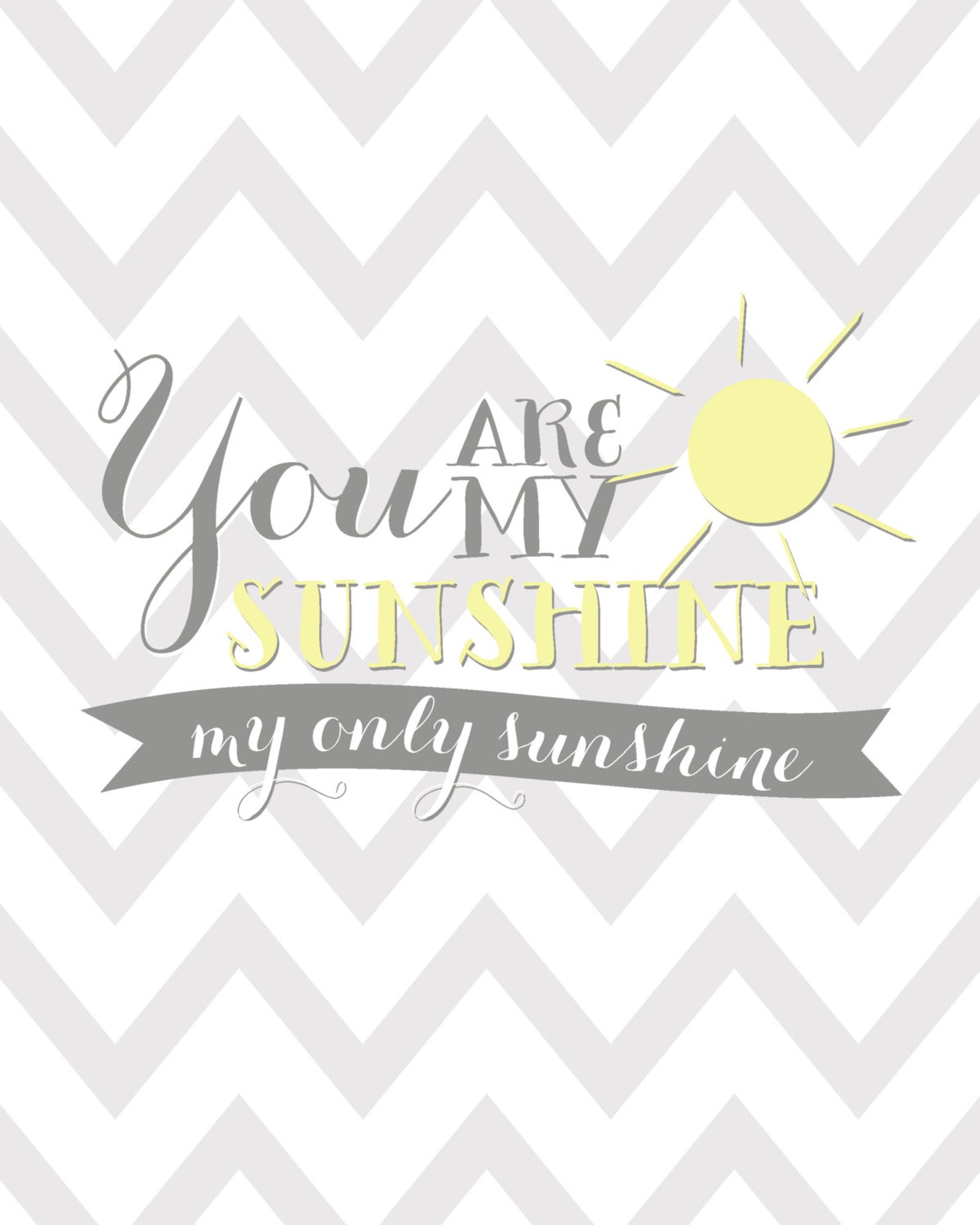 You Are My Sunshine Nursery Art (set of 4) - 8x10 - INSTANT DOWNLOAD - Etsy