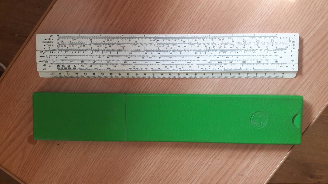 Soviet Logarithmic Slide Ruler, Vintage Ruler, Slide Ruler 1976, USSR ...