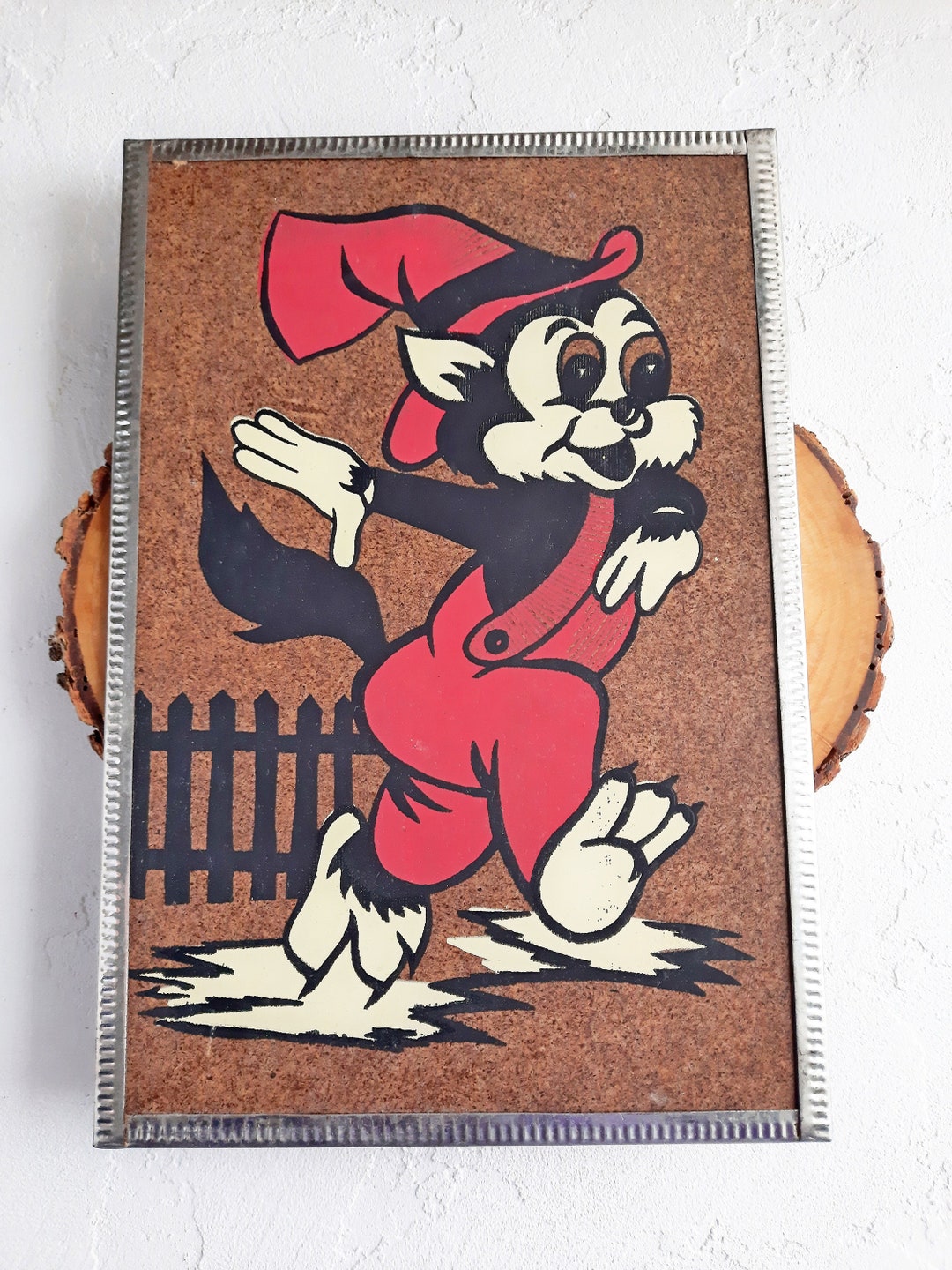 Vintage Soviet Picture USSR Cartoon Cat - Etsy