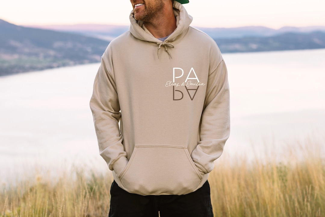 PAPA Hoodie, PAPA Gift, Personalized Hoodie or T-shirt, Papa Sweater ...