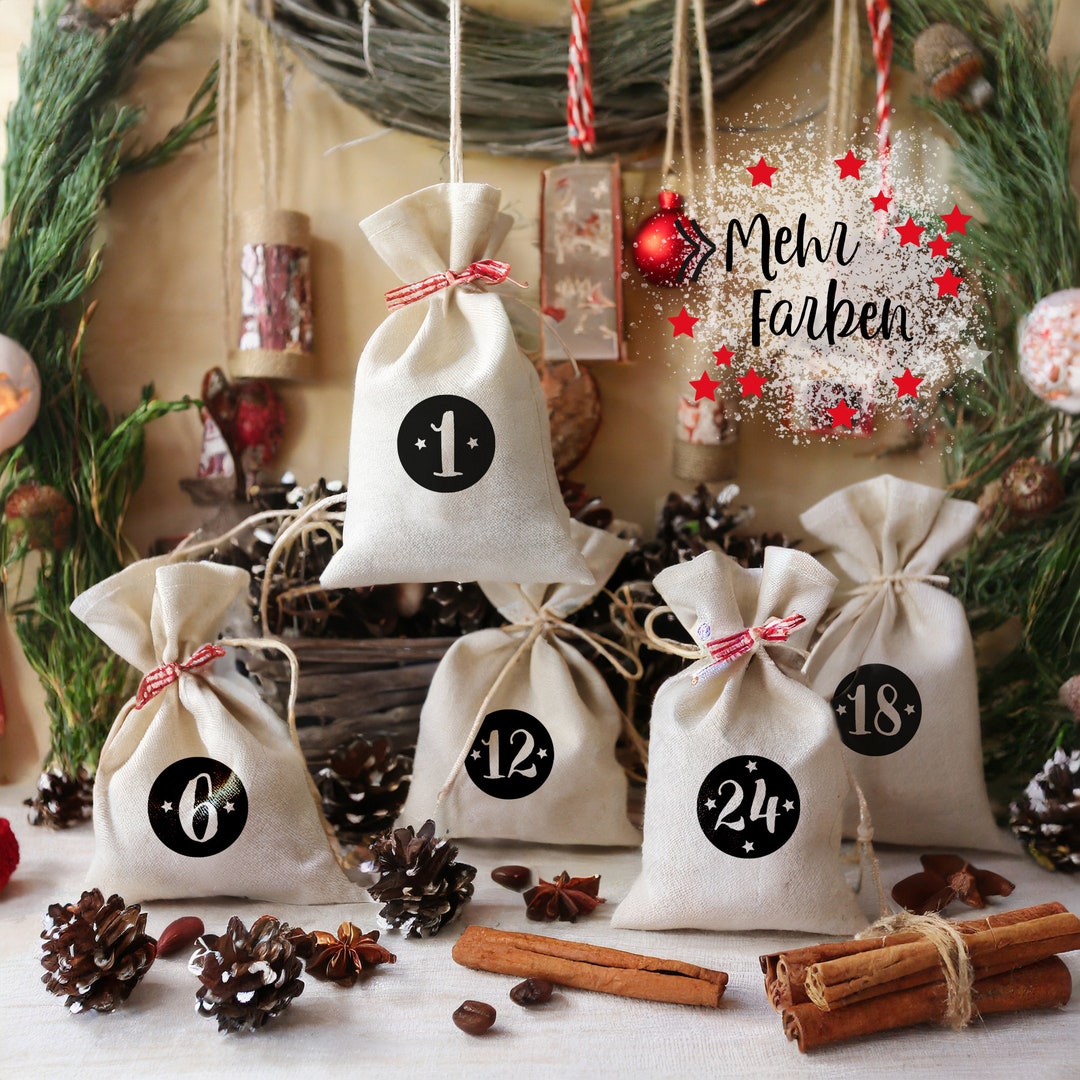 Advent Numbers to Iron on IRON ON TRANSFER 24 Numbers for DIY Advent ...