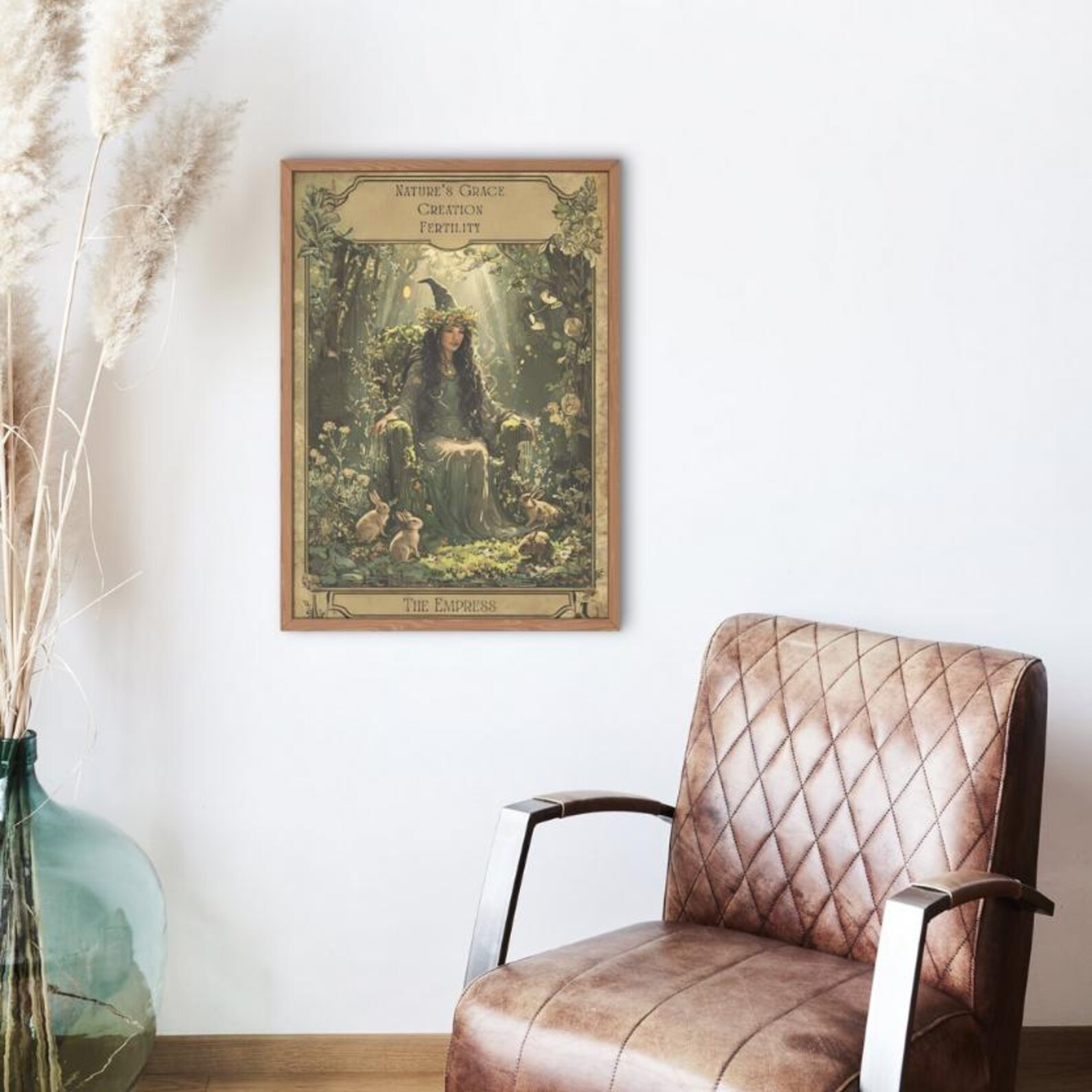 The Empress Witch Art Print – Feminine Magic, Nature Goddess Wall Art ...