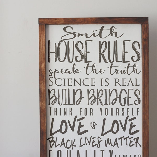 House Rules Sign - Etsy