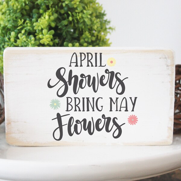 April Showers Bring May Flowers - Etsy