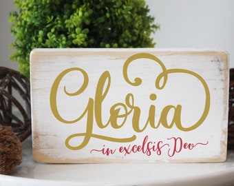 Christmas Gloria Sign - Etsy