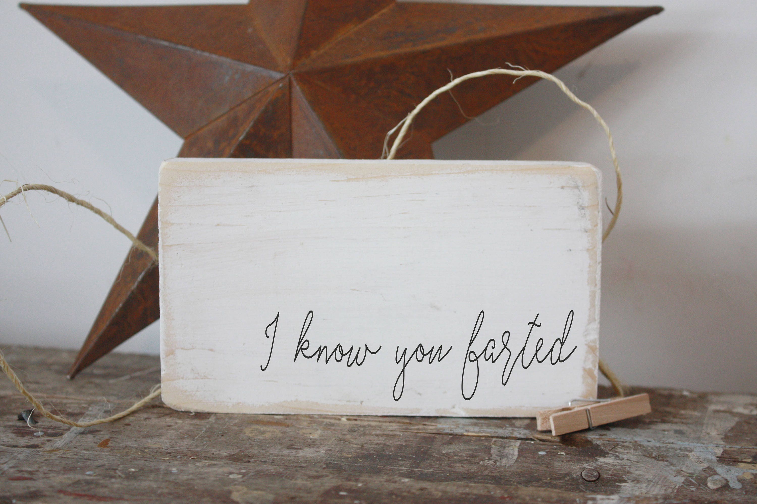 I Know You Farted / Funny Quote Block / Bathroom Sign / - Etsy Canada