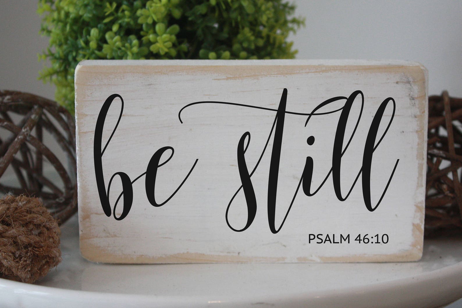 Be Still Sign / Christian Wood Quote Block / Mini Signs for - Etsy
