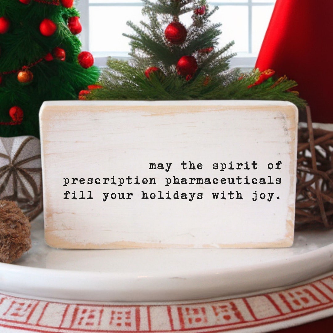 Funny Christmas Wood Sign Hilarious Holiday Gift Handcrafted Humorous ...