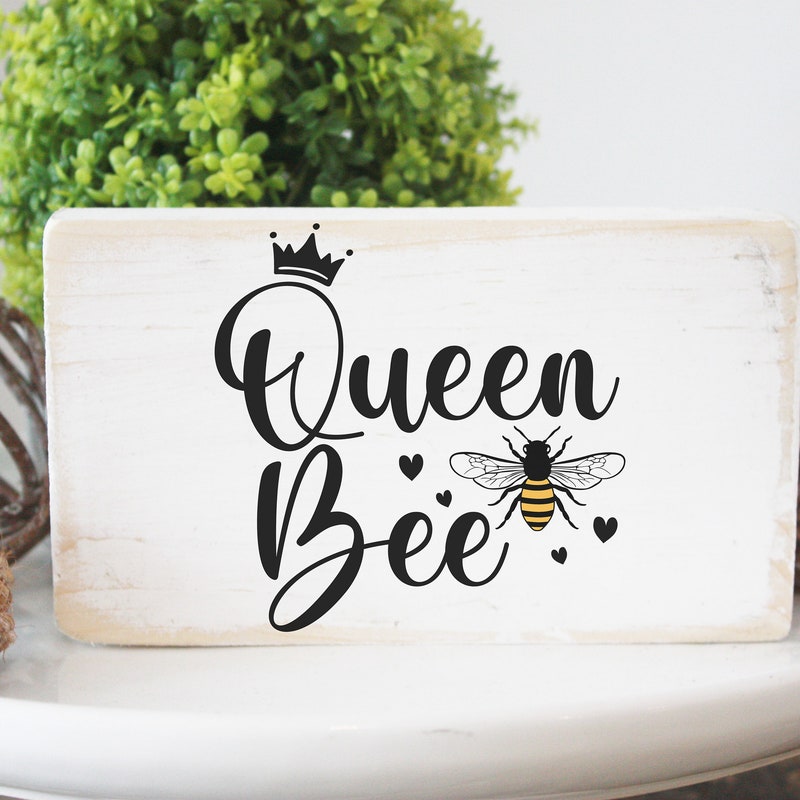 Wood Block Bee Sign - Etsy