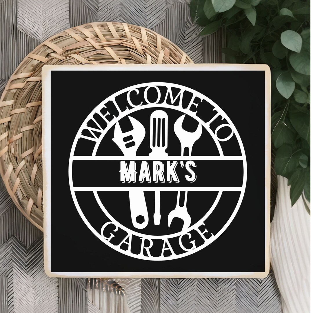 Personalized Garage Sign / Custom Man Cave Garage Wood Sign / Shed Home ...