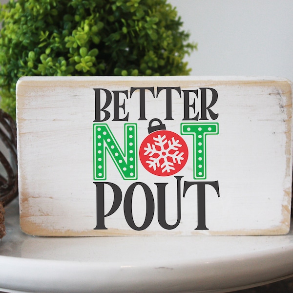 Better Not Pout Sign - Etsy