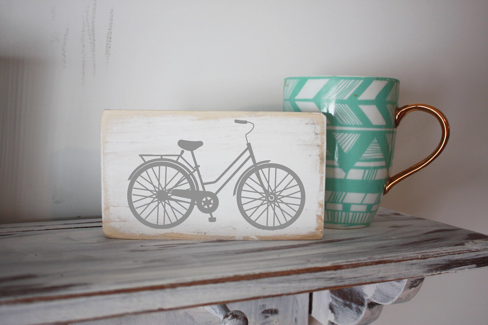 Bicycle Sign Mini Signsbike Decor Quote Block Gallery | Etsy