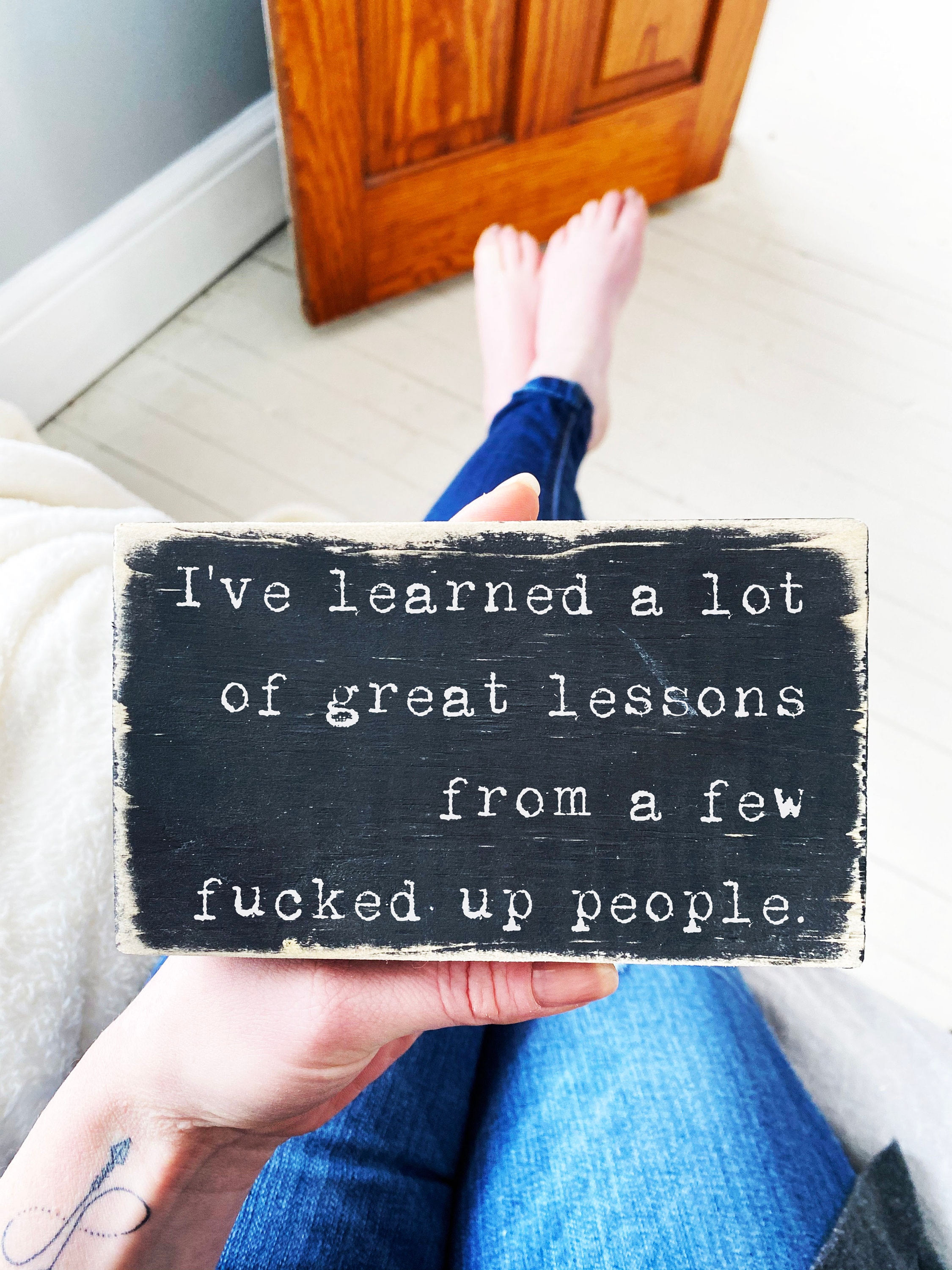 Funny sarcastic adult sign / I've learned a lot of great | Etsy