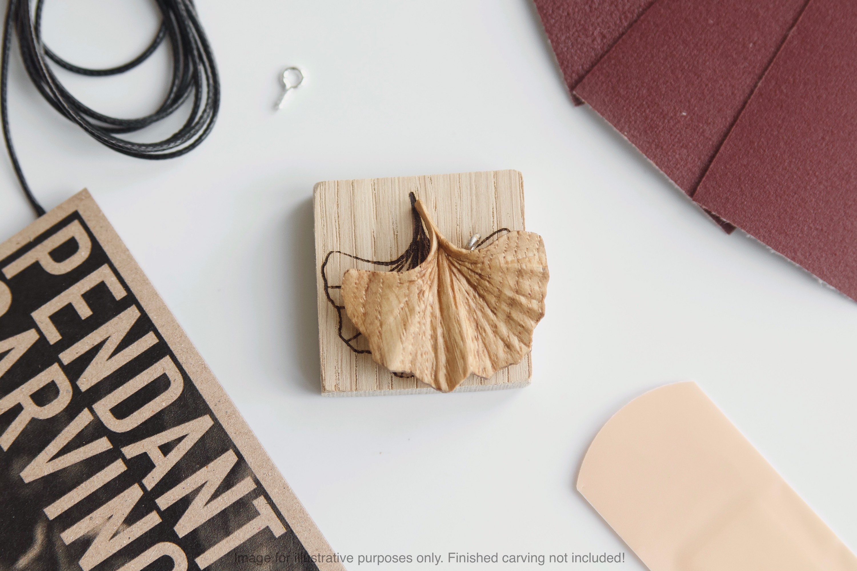 Ginkgo Leaf Pendant Carving Kit - Etsy