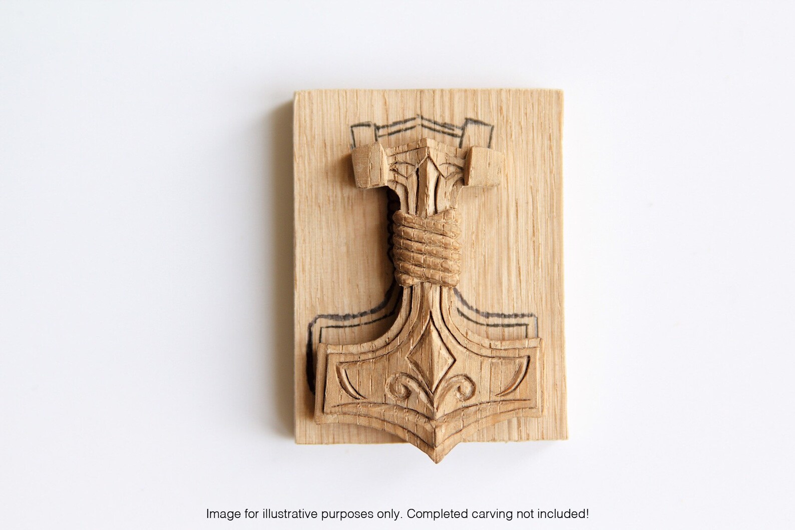 Mjolnir thors Hammer Pendant Carving Kit | Etsy