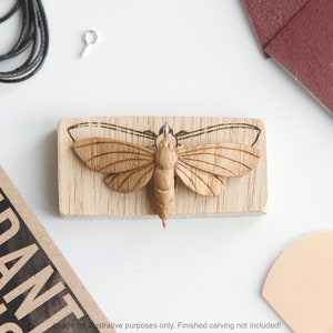 Moth Pendant Carving Kit - Etsy