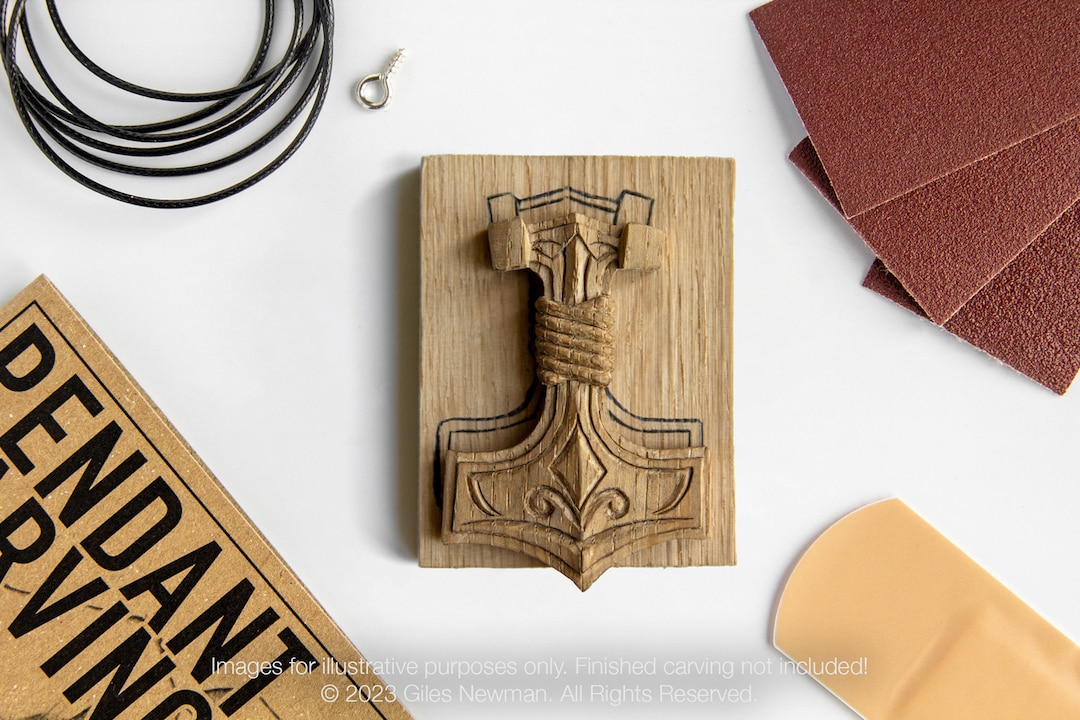 Mjolnir (thor’s Hammer) Pendant Carving Kit - Etsy