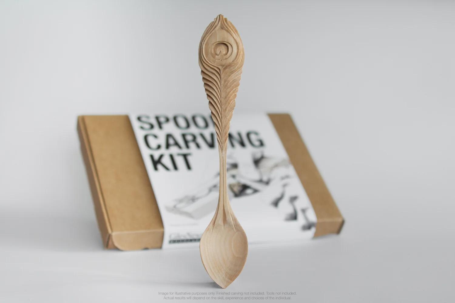 Peacock Feather Spoon Carving Kit by Giles Newman - Etsy