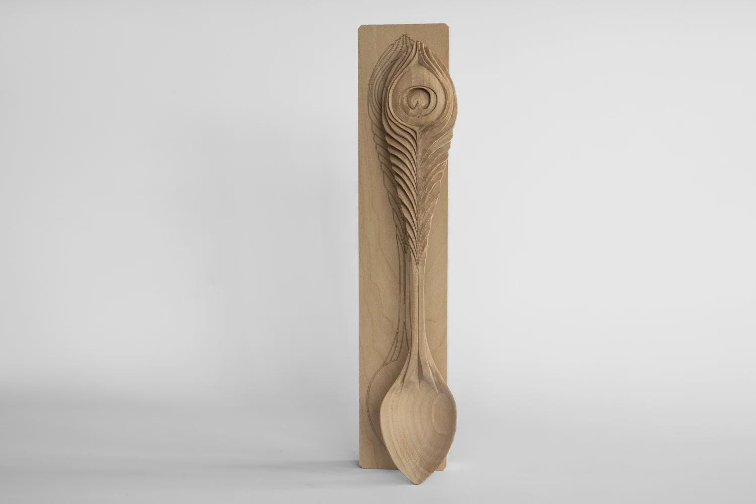 Peacock Feather Spoon Carving Kit by Giles Newman - Etsy