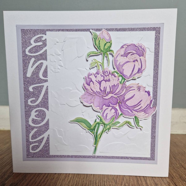Peony Card - Etsy UK