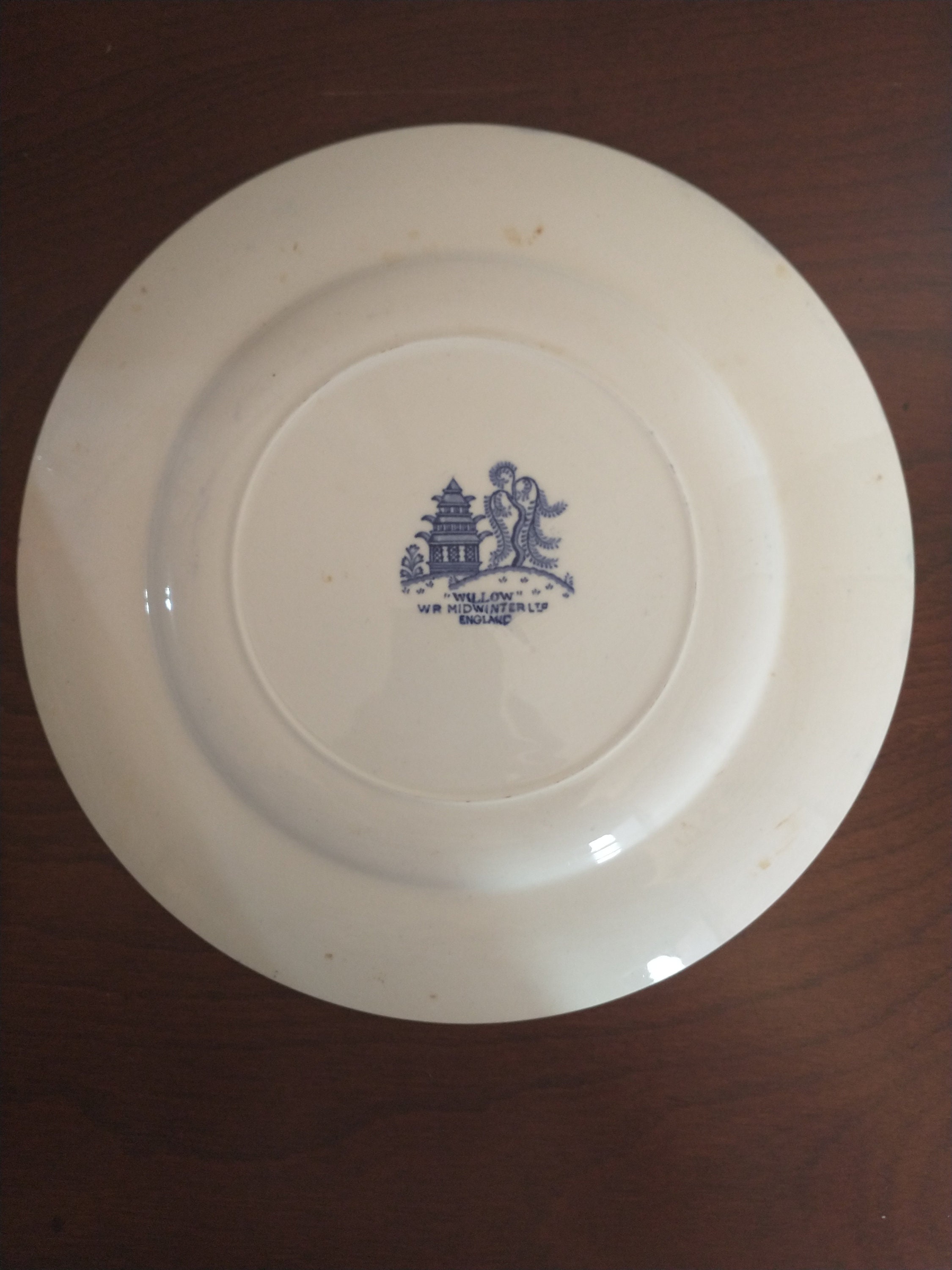 Rare Set of 5 W R Midwinter Willow Plates - Etsy