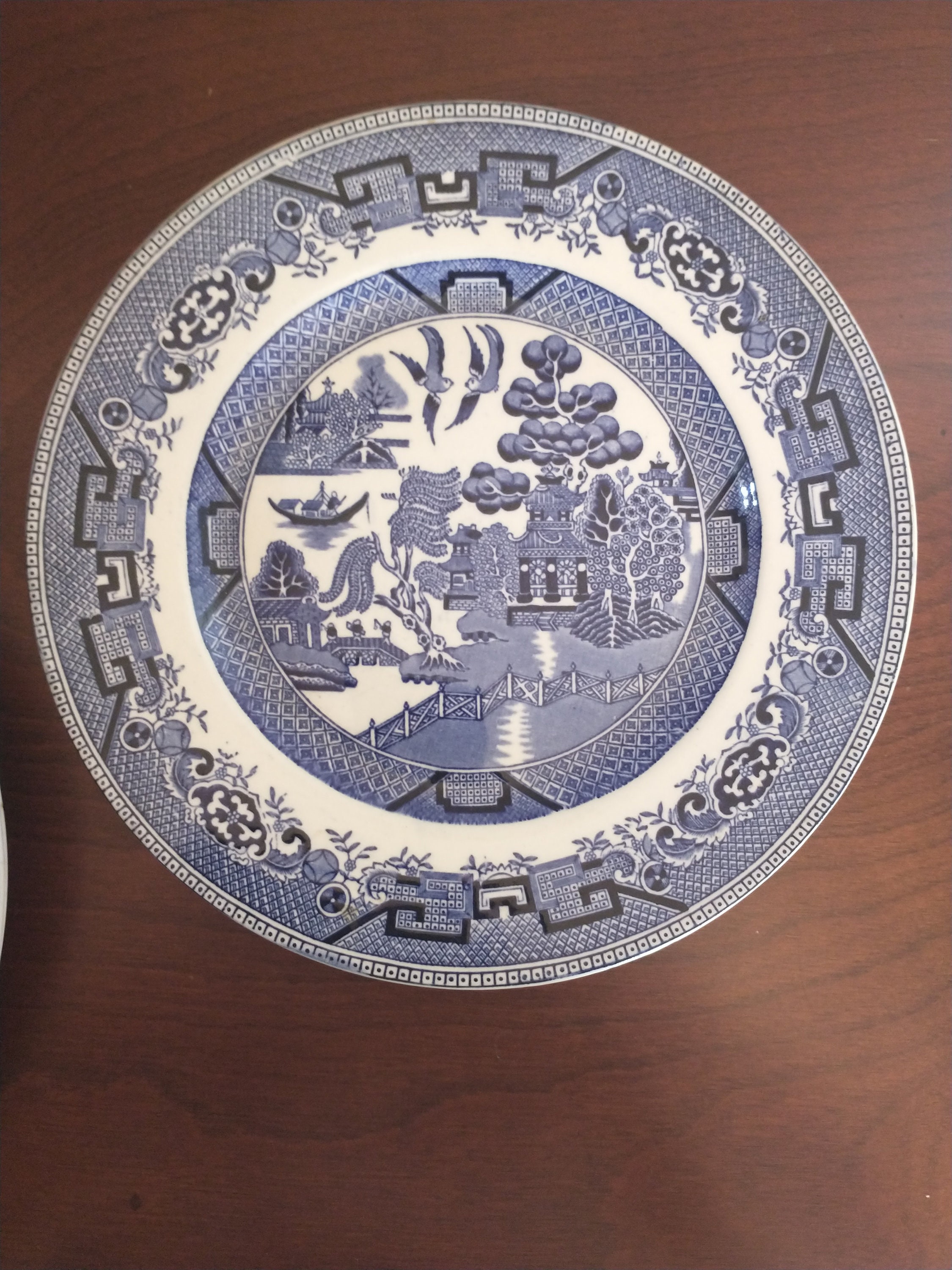 Rare Set of 5 W R Midwinter Willow Plates - Etsy