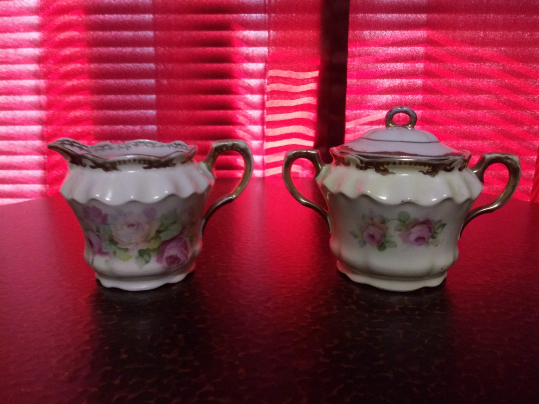 Rare Find! Three Crown China Pattern TCG24 Sugar and Creamer Set - Etsy