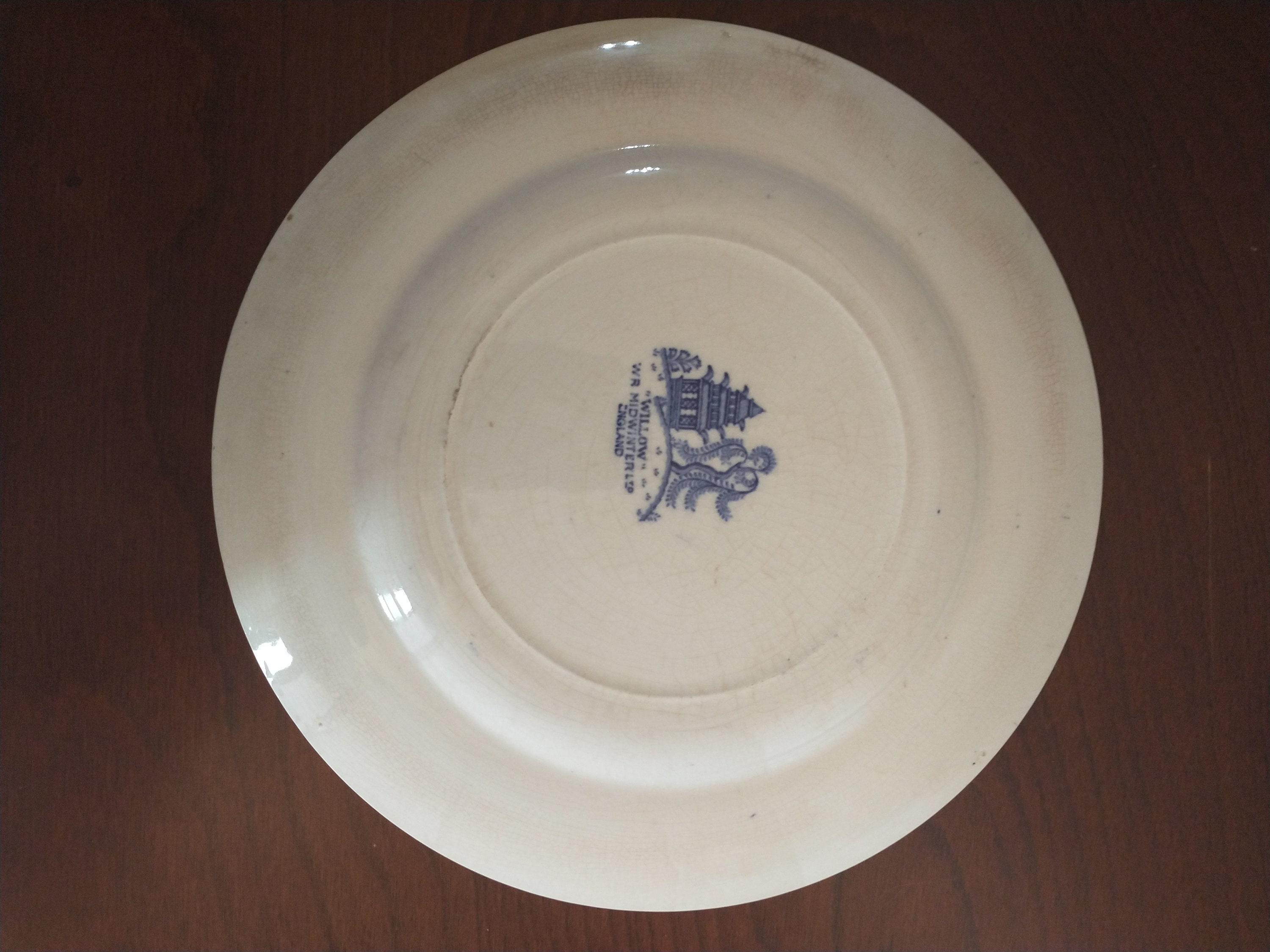 Rare Set of 5 W R Midwinter Willow Plates - Etsy