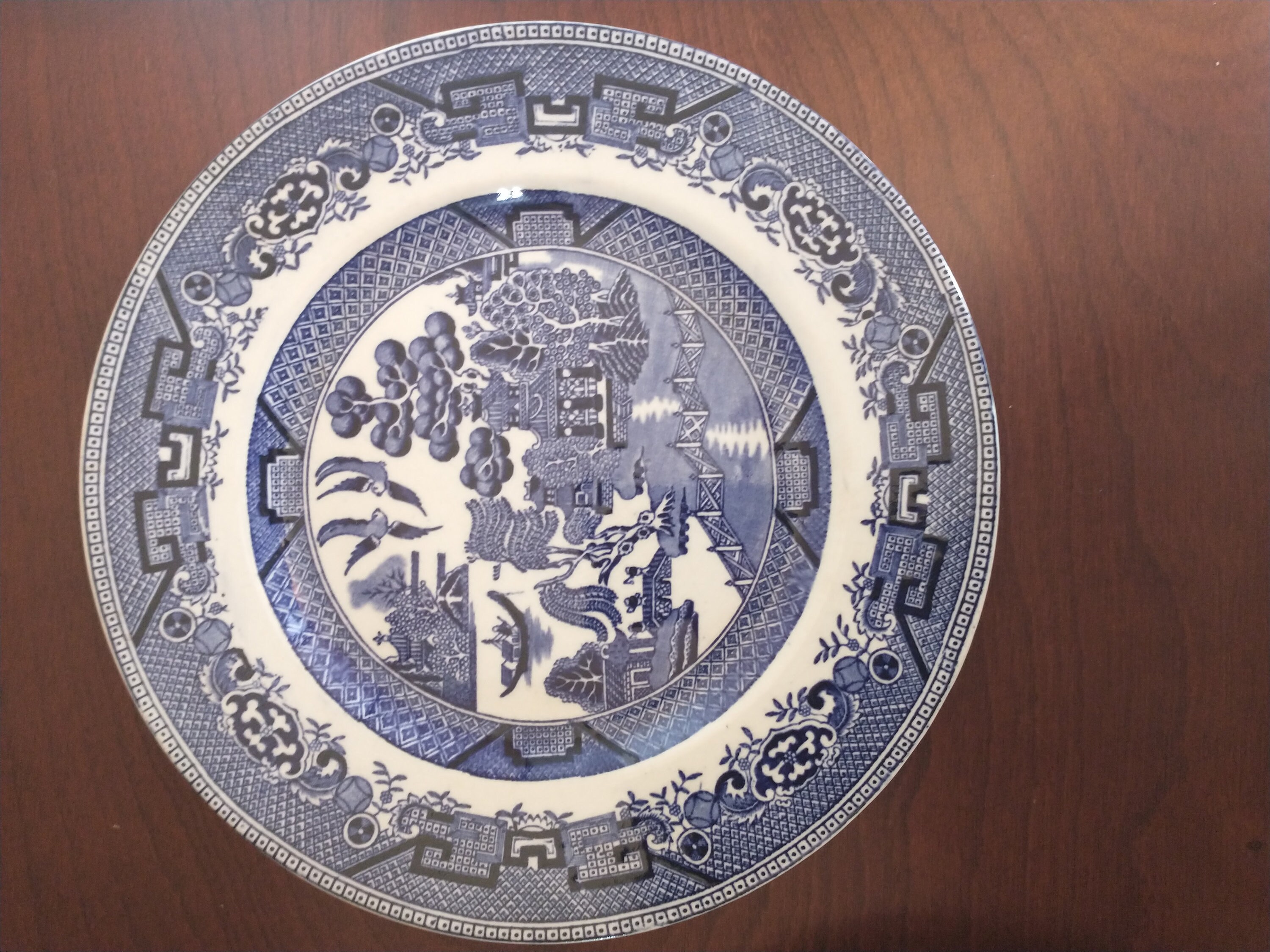 Rare Set of 5 W R Midwinter Willow Plates - Etsy