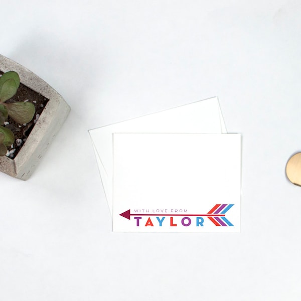 Arrow Note Cards - Etsy