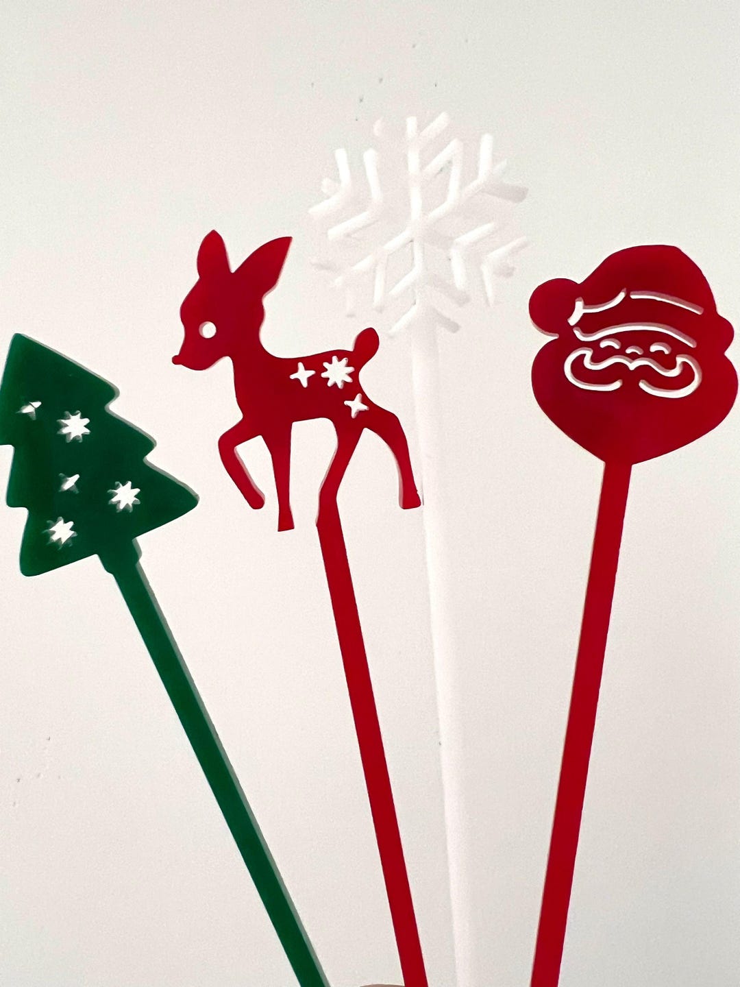 Christmas Swizzle Sticks - Etsy