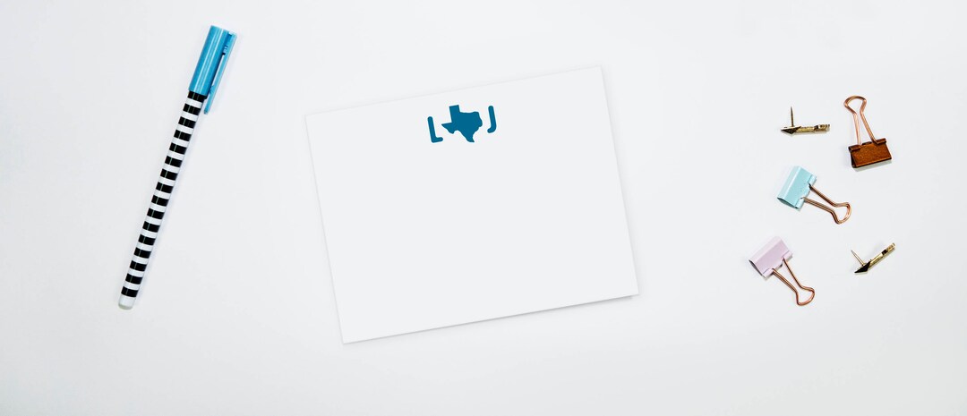 Personalized Texas Note Cards – Monogram Stationery Gift - Etsy