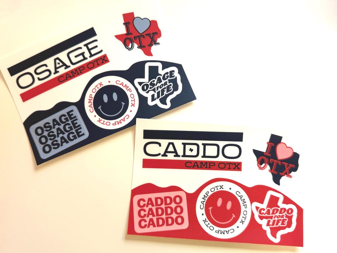 Camp Otx Sticker Sheet - Etsy