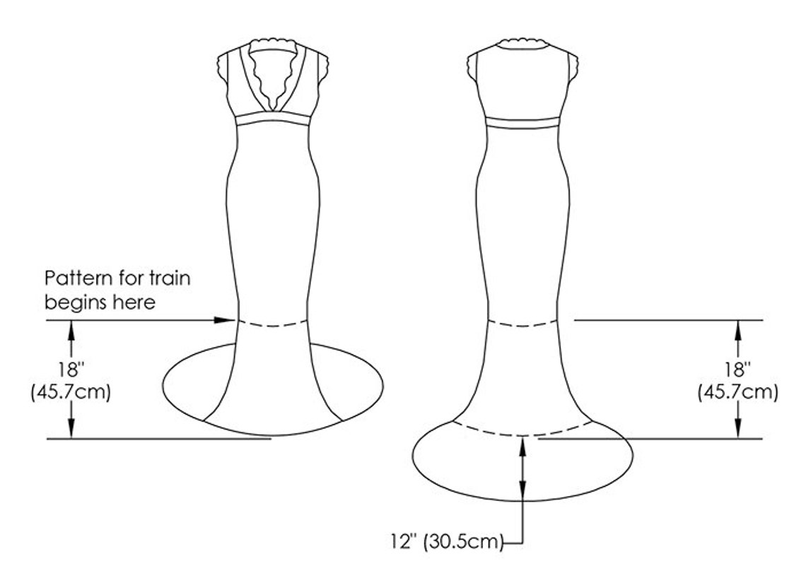 Crochet Wedding Dress Train Pattern - Etsy