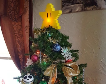 Super Mario Power Star Tree Topper - Etsy
